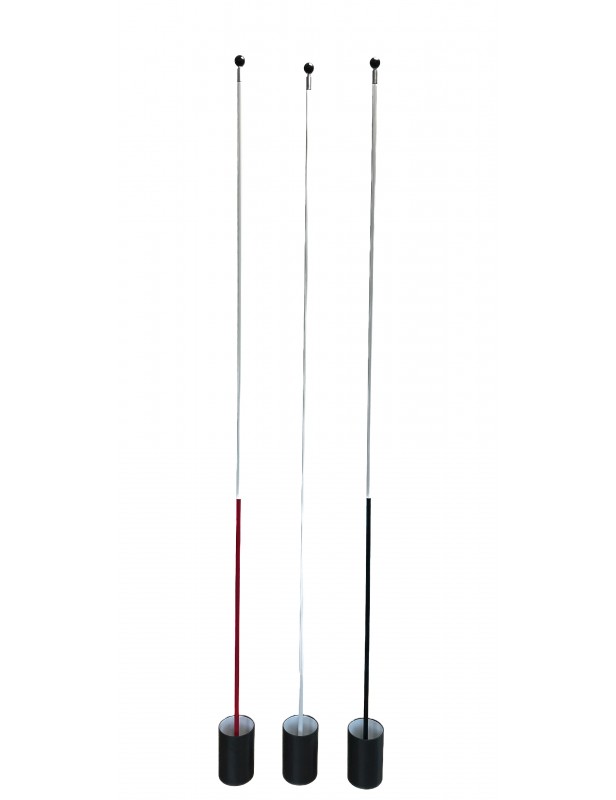 Hampe standard 2m unie ferrule crantée